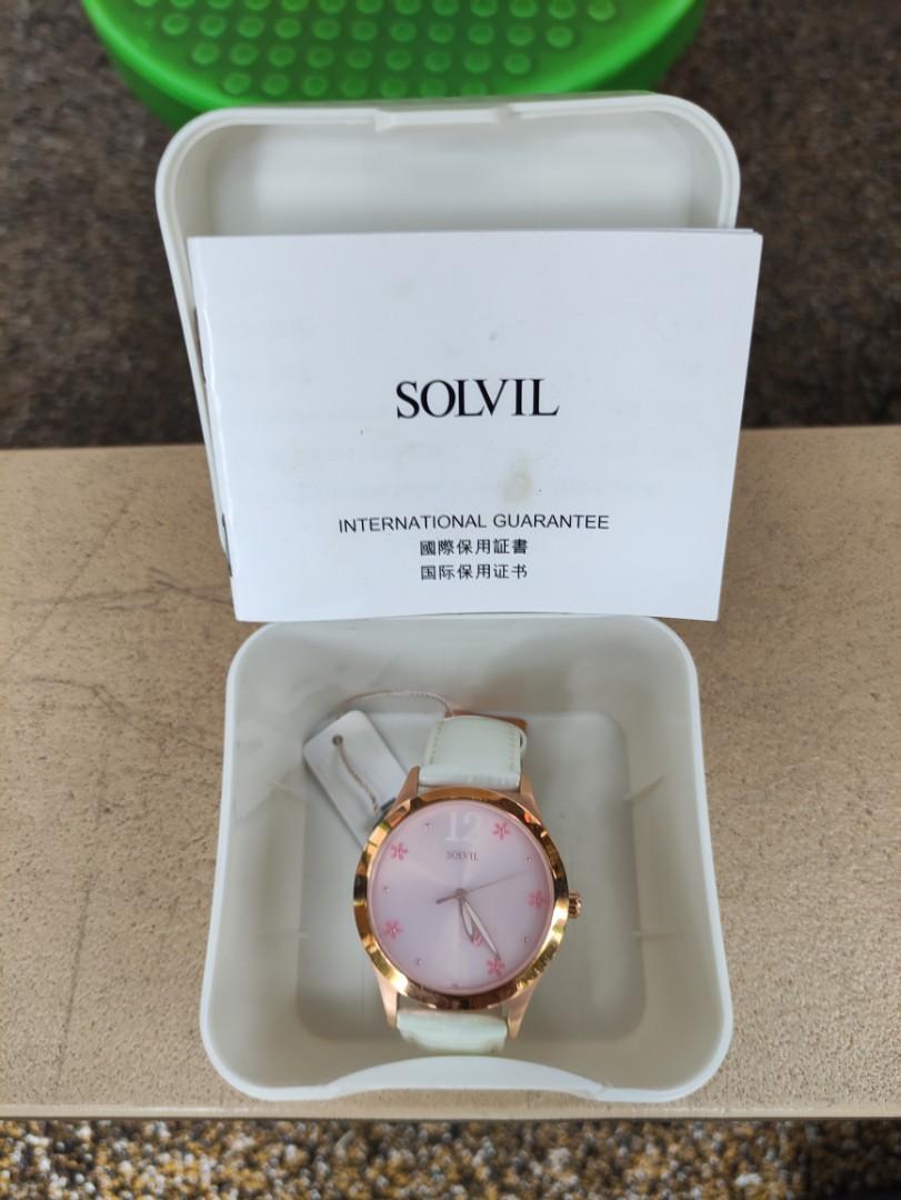 SOLVIl Geniune Leather Strap Watch, Women's Fashion, Watches ...