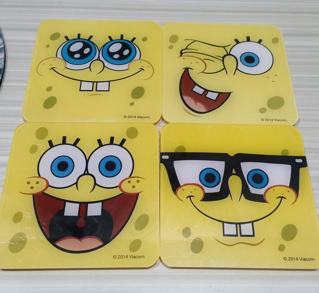 Spongebob Coasters, Furniture & Home Living, Kitchenware & Tableware ...