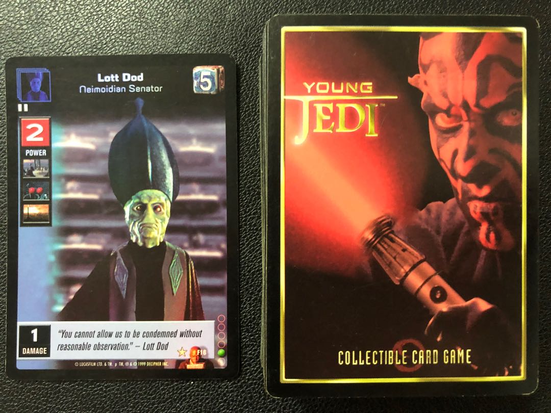 Star Wars Young Jedi Cards - Lott Dott, Hobbies & Toys, Memorabilia ...