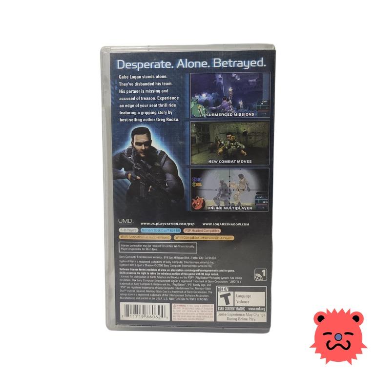 Syphon Filter Logan's Shadow game for PSP | US | ENGLISH, Video Gaming ...