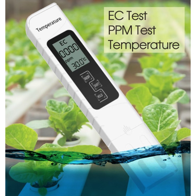 TDS/EC Meters for Plants Hydroponics System EC PPM Water Purity Fish ...