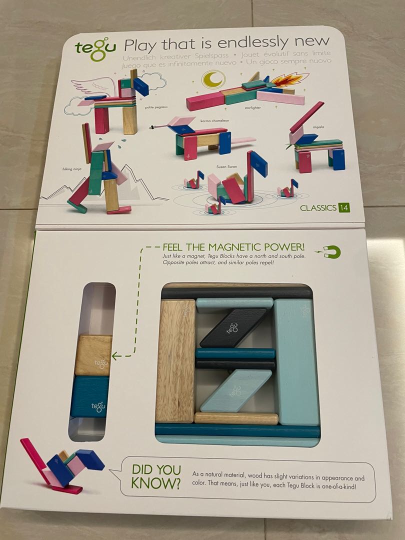 Tegu blocks 14 piece, Babies & Kids, Infant Playtime on Carousell