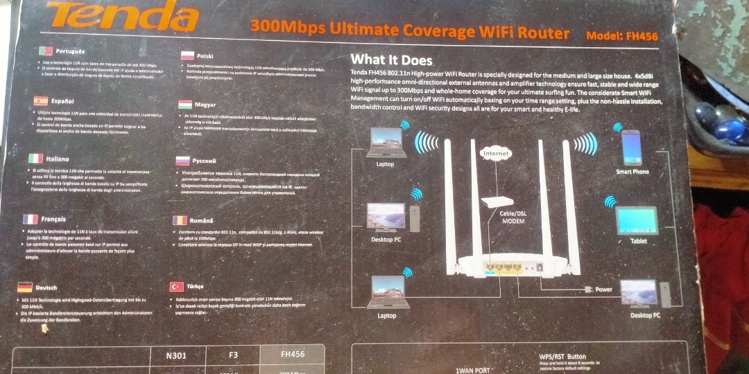 TENDA ROUTER, Computers & Tech, Parts & Accessories, Networking on ...
