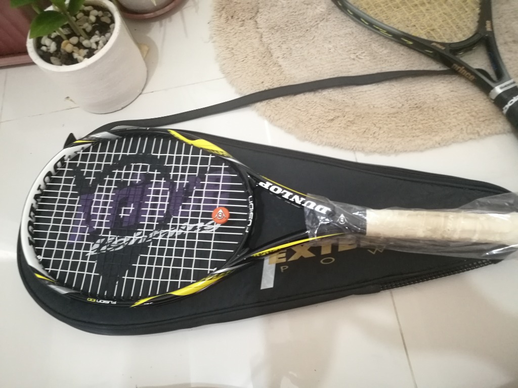 Tennis Racket Dunlop Fusion 100, Sports Equipment, Sports & Games ...
