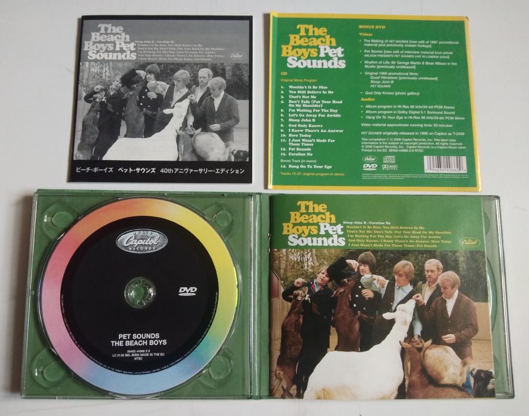 THE BEACH BOYS - PET SOUNDS 40TH ANIVERSARY EDITION CD+DVD, Hobbies ...