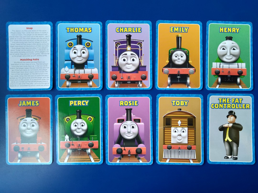 Thomas and Friends Flash Cards, Hobbies & Toys, Toys & Games on Carousell