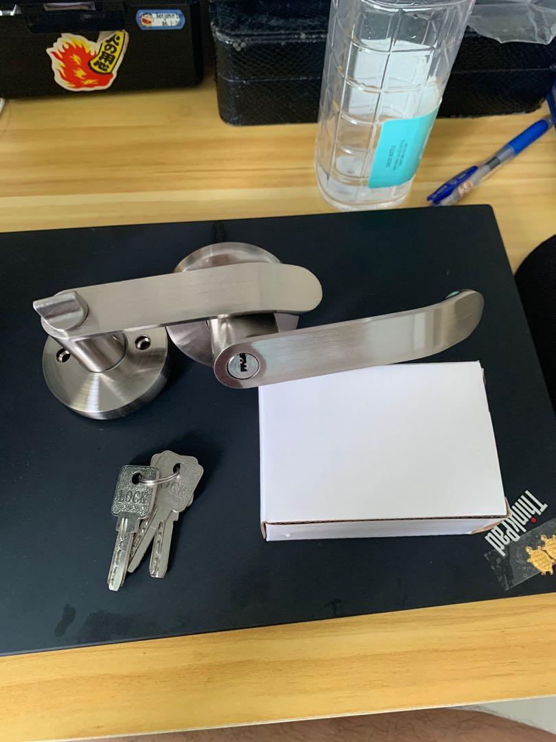 Three Bar Handle Door Lock, Furniture & Home Living, Security & Locks ...