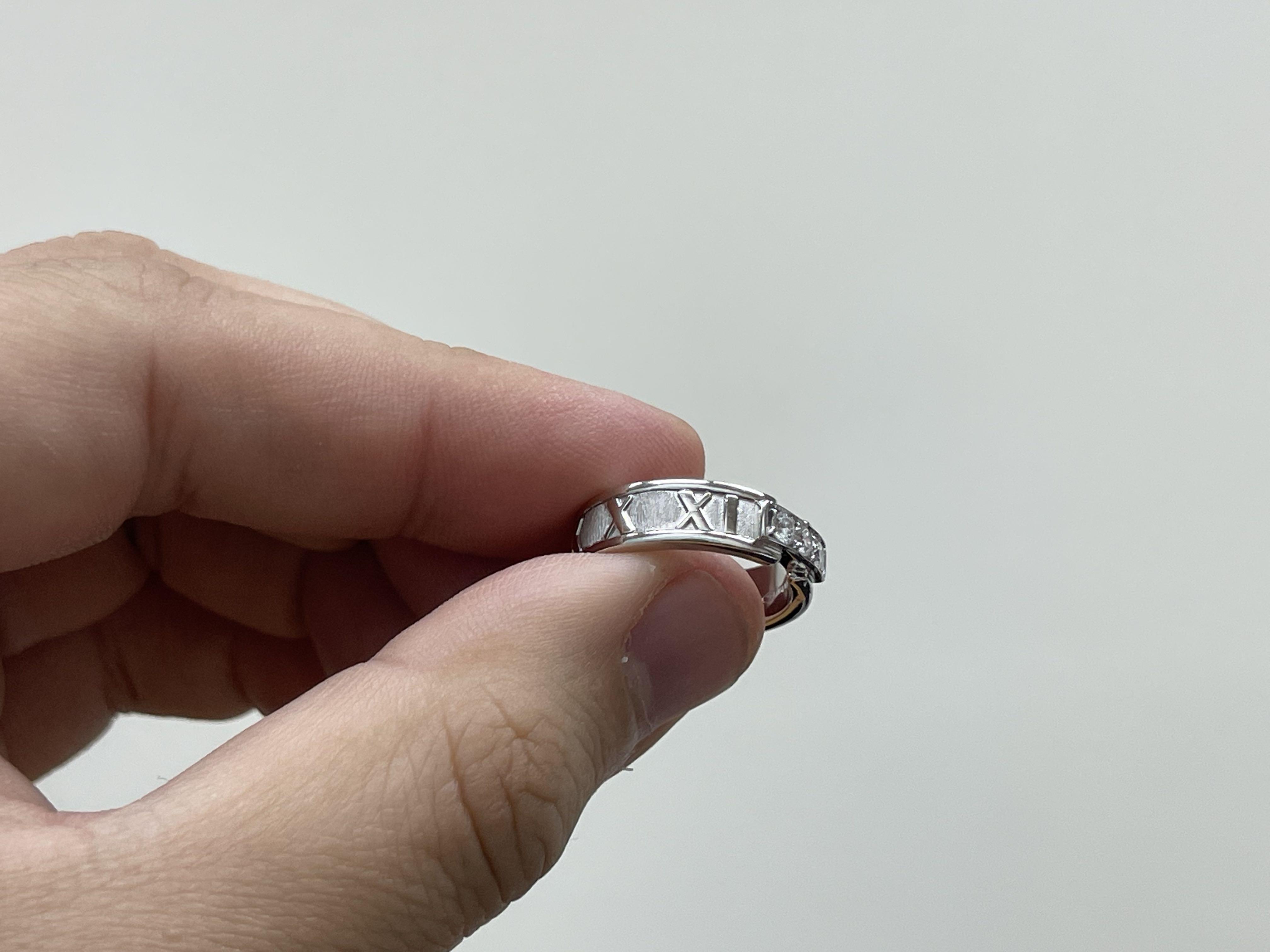 Tiffany & Co Diamond Roman ring size 49, Women's Fashion, Jewelry ...