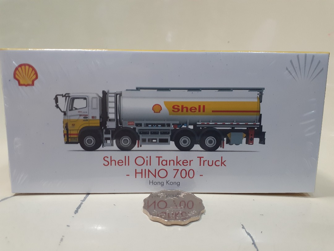 TINY Shell Oil Tanker Truck - HINO 700 - 運油貨車模型, 興趣及遊戲, 玩具 & 遊戲類 ...