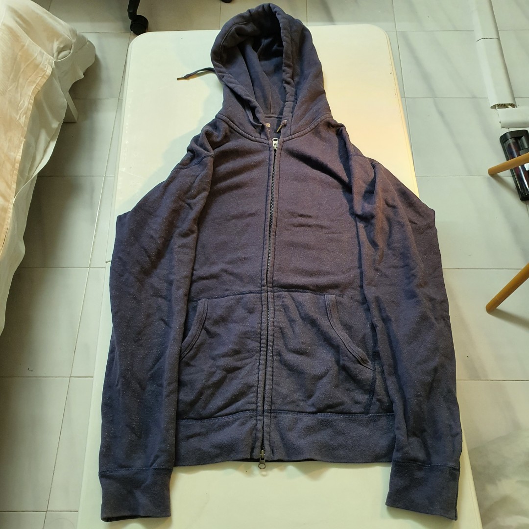 UNIQLO Navy Blue Jacket, Men's Fashion, Tops & Sets, Sets & Coordinates ...