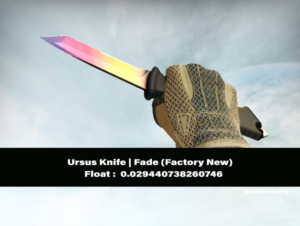 Ursus Knife Fade FN CSGO SKINS KNIVES, Video Gaming, Gaming Accessories, In-Game Products on ...