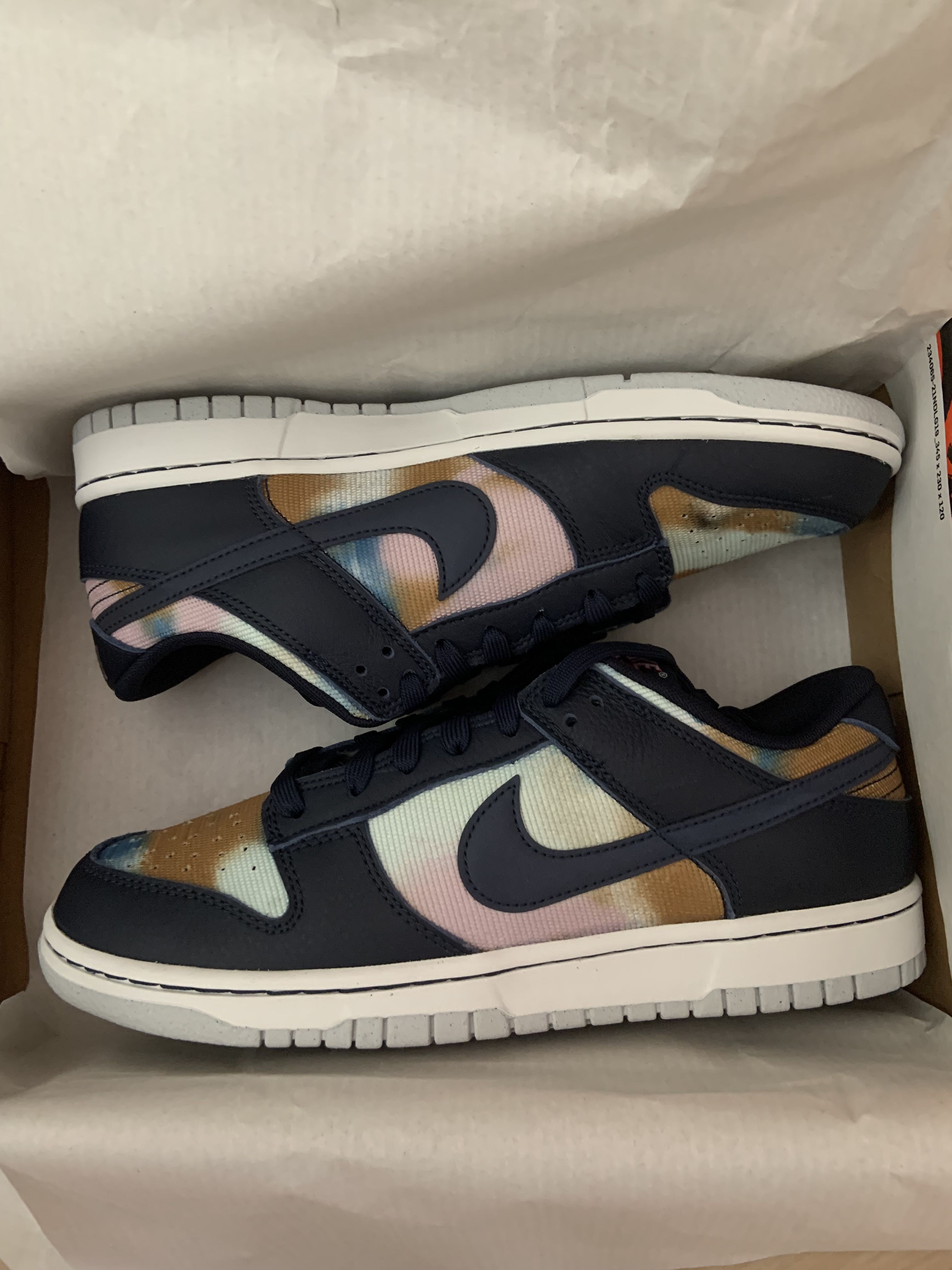[US 10] Nike Dunk low 'Obsidian Graffiti', Men's Fashion, Footwear ...