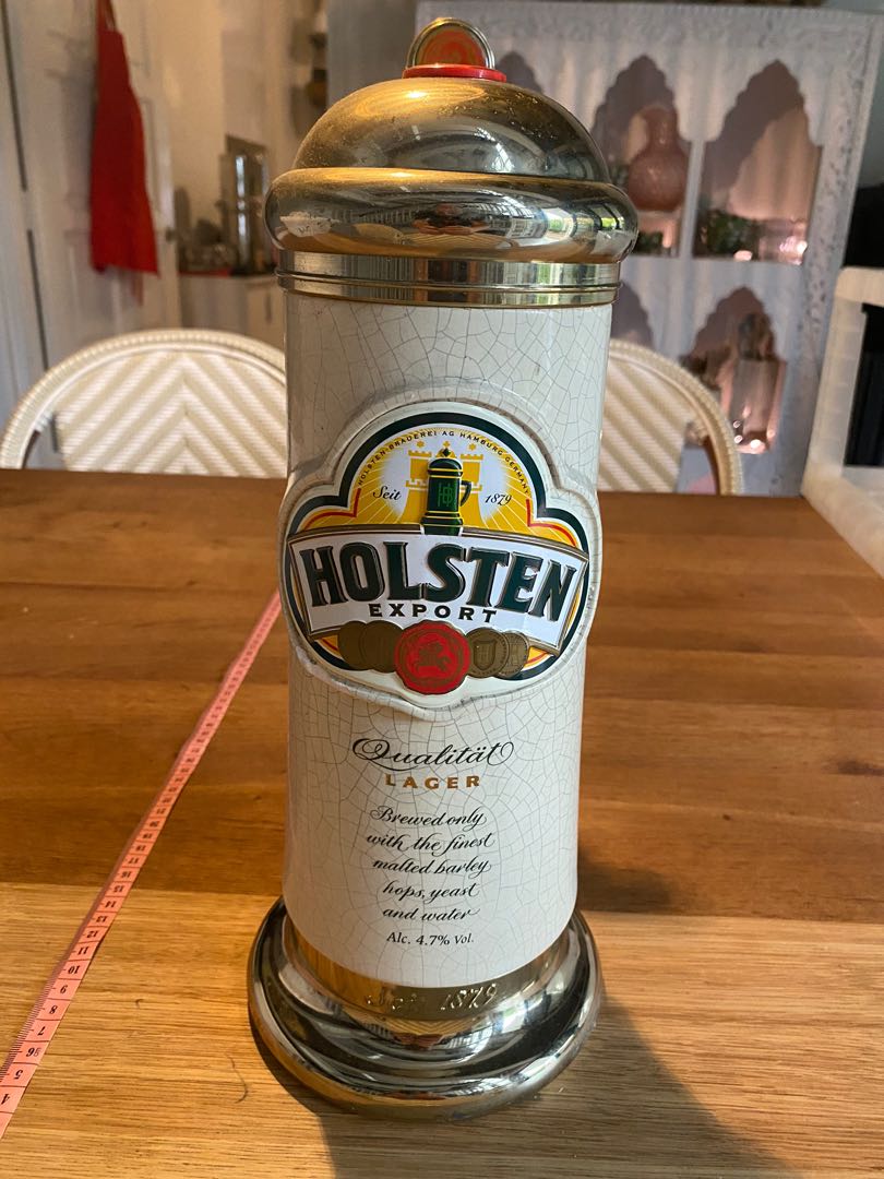 Vintage beer pump and signage ceramic - Holsten Export, Hobbies & Toys ...