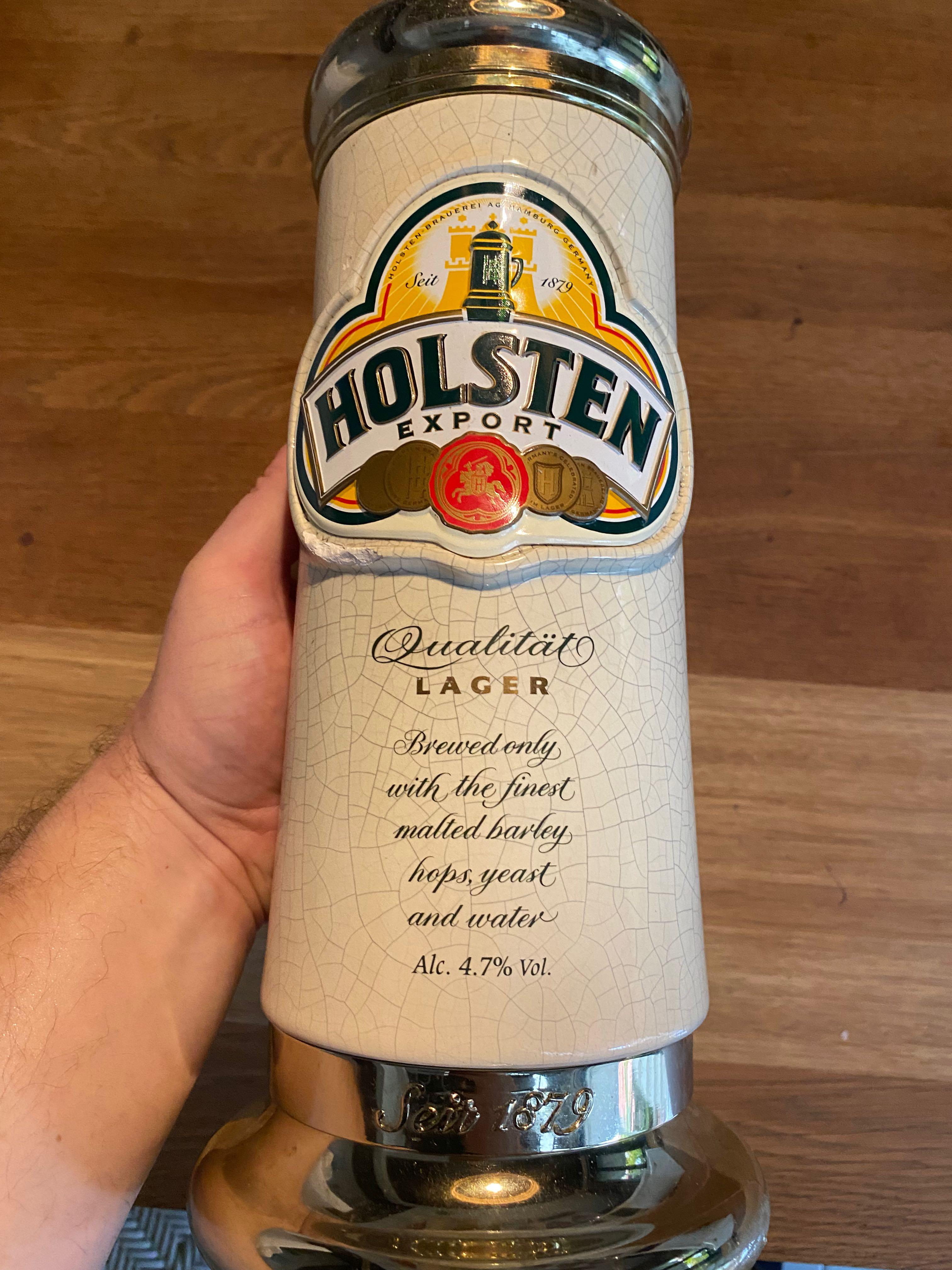 Vintage beer pump and signage ceramic - Holsten Export, Hobbies & Toys ...