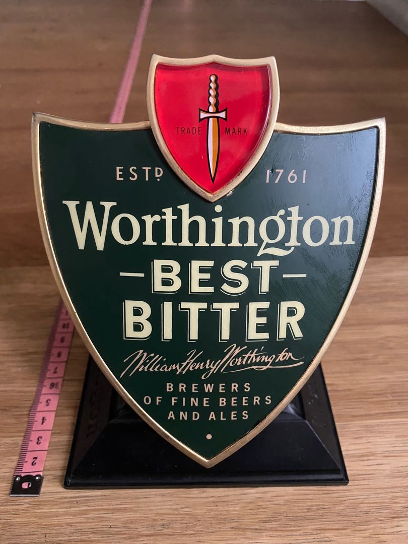 Vintage beer pump signage - Worthingtons Best Bitter, Hobbies & Toys ...