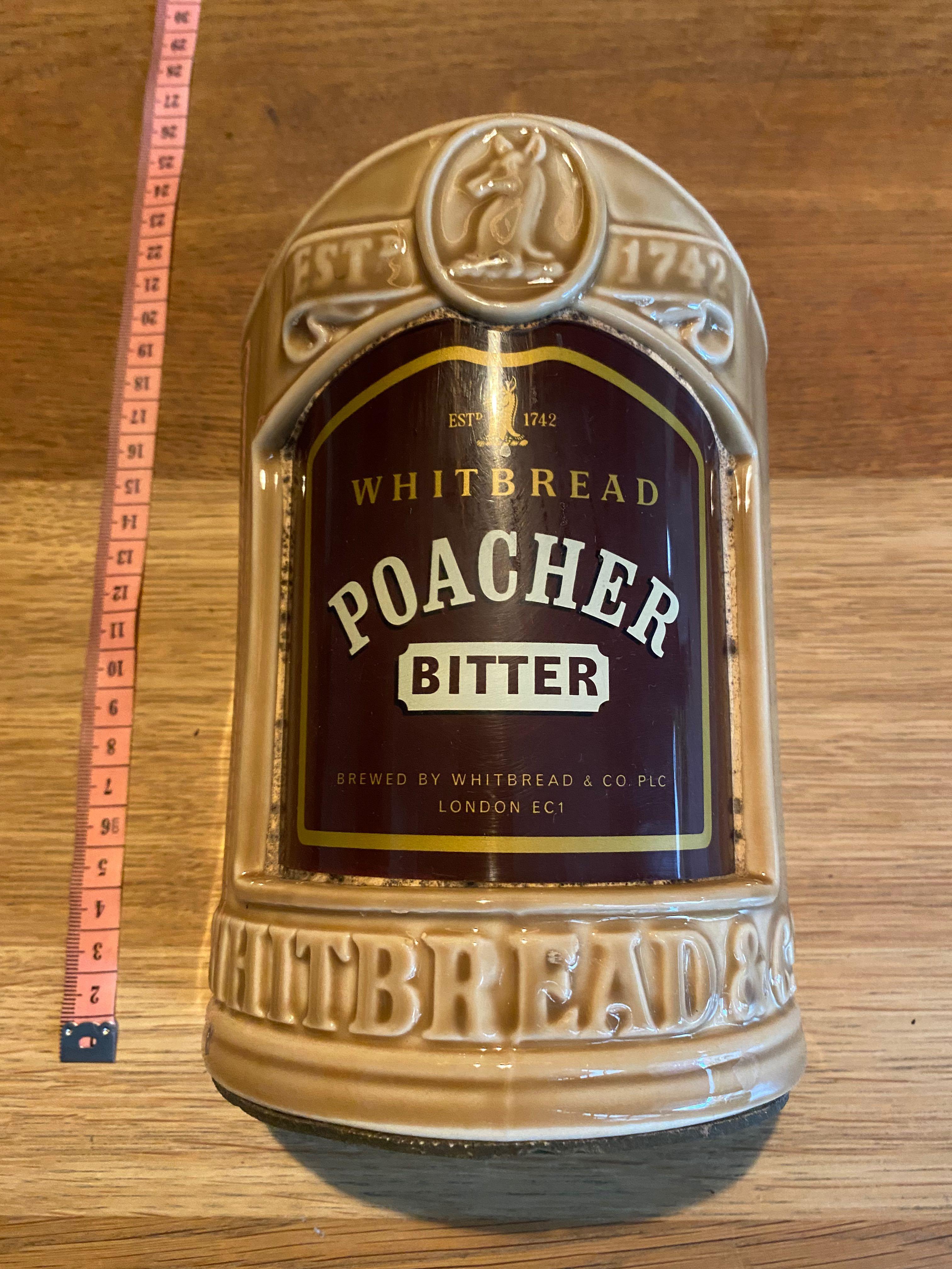Vintage beer signage cast pottery - poachers bitter, Hobbies & Toys ...