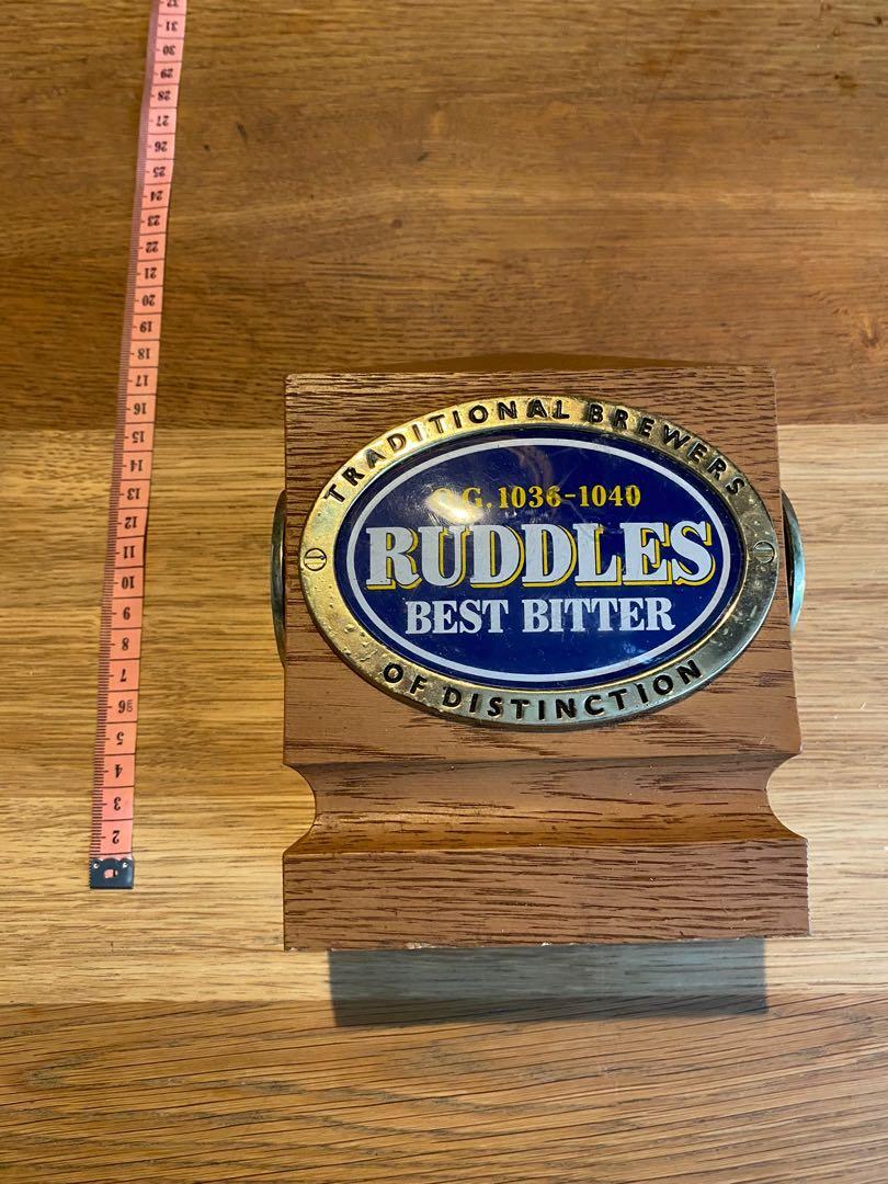 Vintage beer signage wood carved - ruddles best bitter, Hobbies & Toys ...