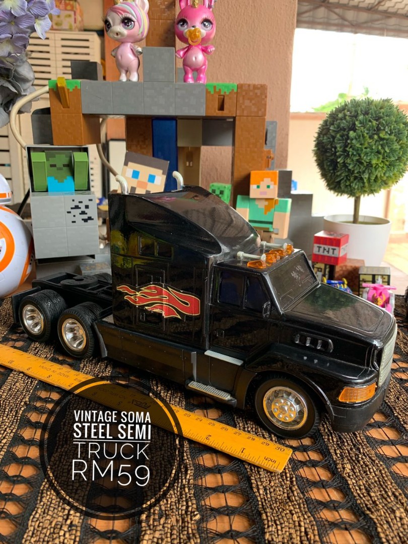 Vintage soma steel semi truck, Hobbies & Toys, Toys & Games on Carousell