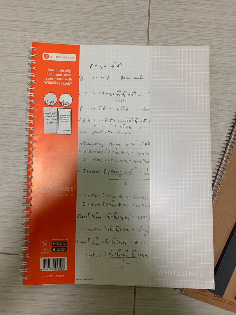 Whitelines A4 Spiral Notebook, Hobbies & Toys, Stationery & Craft ...