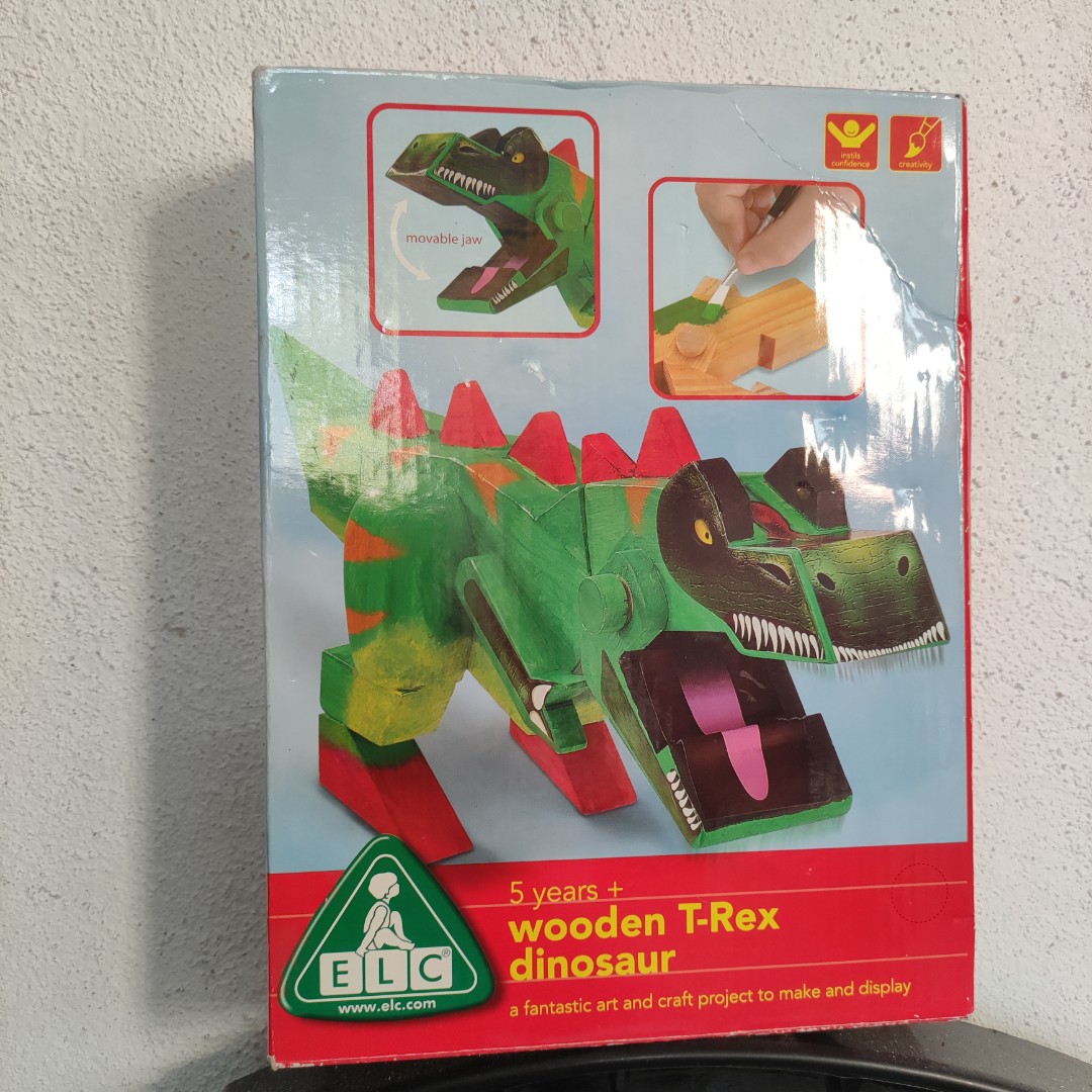 Wooden T-rex craft project, Hobbies & Toys, Stationery & Craft ...