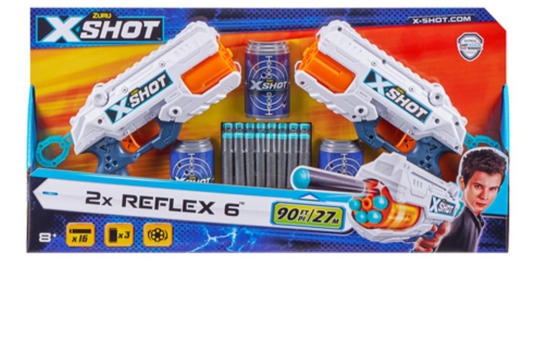 Nerf X Shot crusher + turbo advance + reflex6, Hobbies & Toys, Toys ...