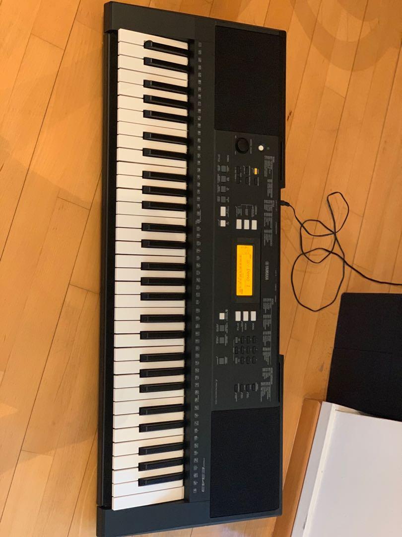 Yamaha E343 (YPT340) portable electronic keyboard, Hobbies & Toys ...