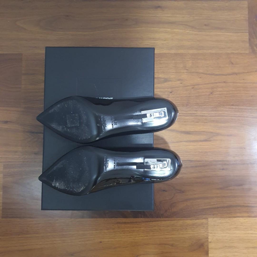 YSL Saint Laurent Black opium Shoes, Women's Fashion, Footwear, Heels ...