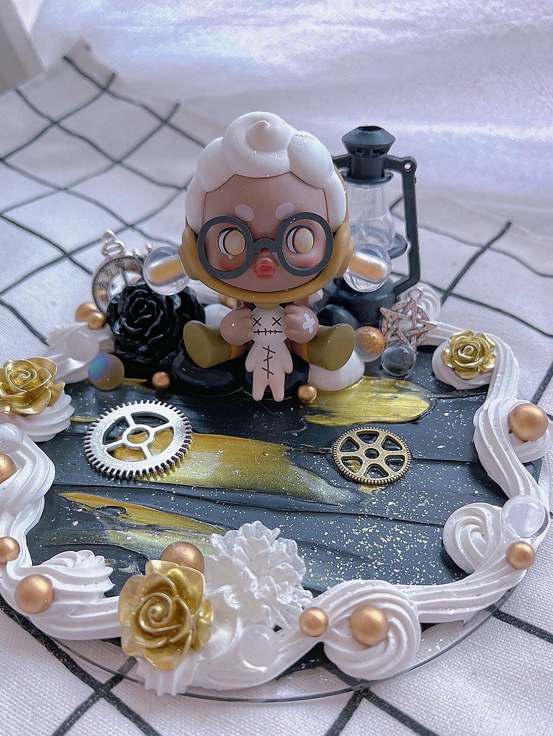 100% Handcrafted DIY Popmart Skullpanda SP Explorer Night Themed ...