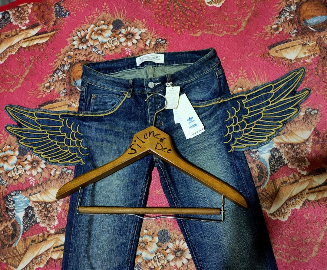 Adidas x Jeremy Scott Jeans, Women's Fashion, Bottoms, Jeans on Carousell