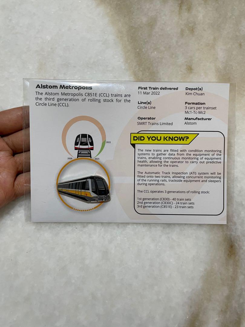 ALSTOM METROPOLIS TRAIN BADGE, Hobbies & Toys, Stationery & Craft ...