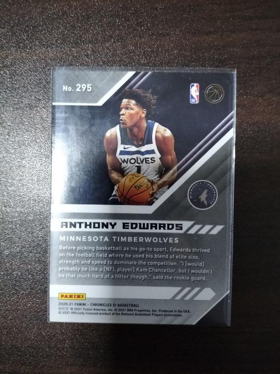 ANTHONY EDWARDS RC ROOKIE SCOPE XR 2020-21 PANINI NBA BASKETBALL CARDS ...