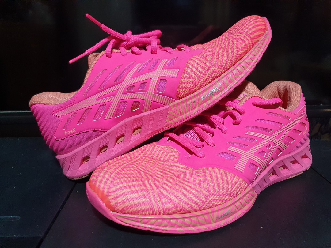 Asics Pink, Women's Fashion, Footwear, Sneakers on Carousell