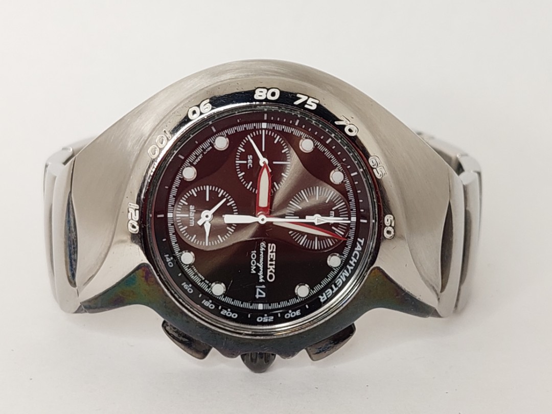 Authentic SEIKO BATMAN chronograph watch, Men's Fashion, Watches ...