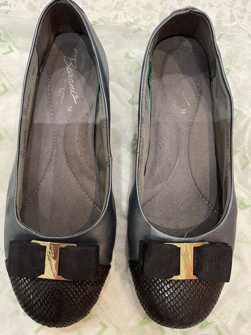 Barani Leather Heeled Pumps 38, Women's Fashion, Footwear, Loafers on ...