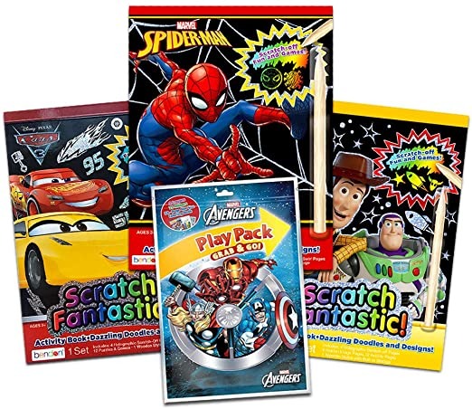 BENDON Scratch Fantastic Activity Book Holographic Scratch Off Reveal ...