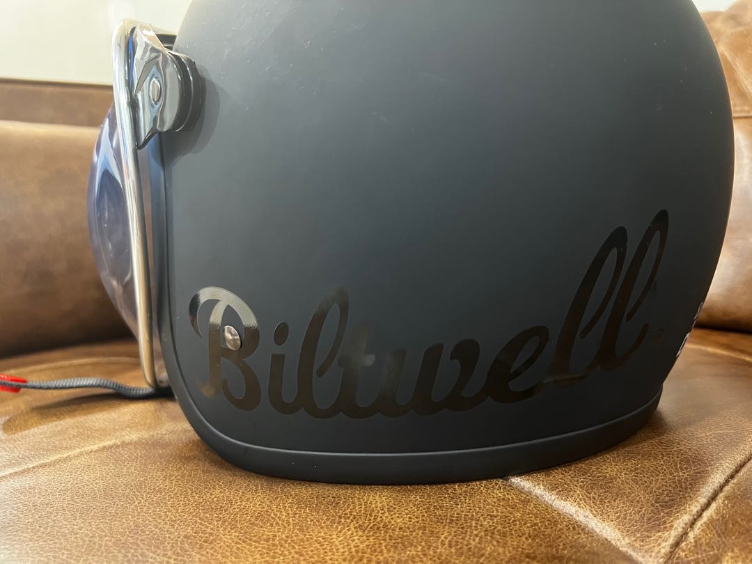 Bitwell Bonanza Motorcycle Helmet (Factory black), Sports Equipment ...