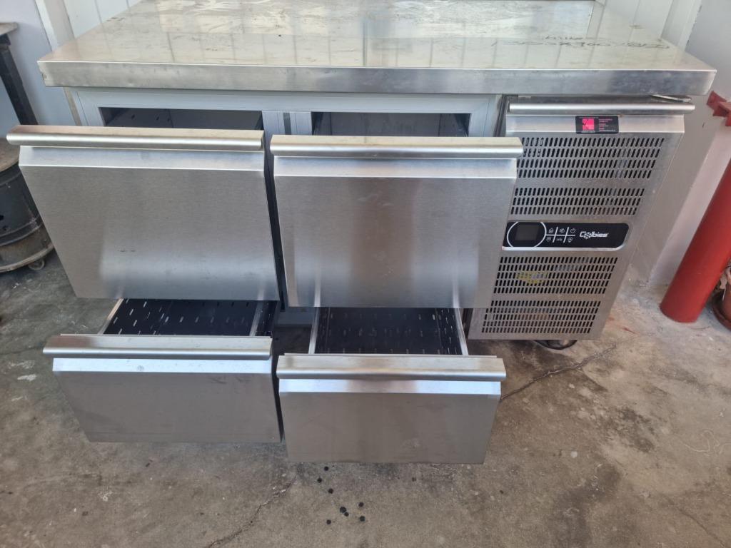 CHILLER 4 DRAWER COUNTER CHILLER STAINLESS STEEL SOLID USED, Furniture ...