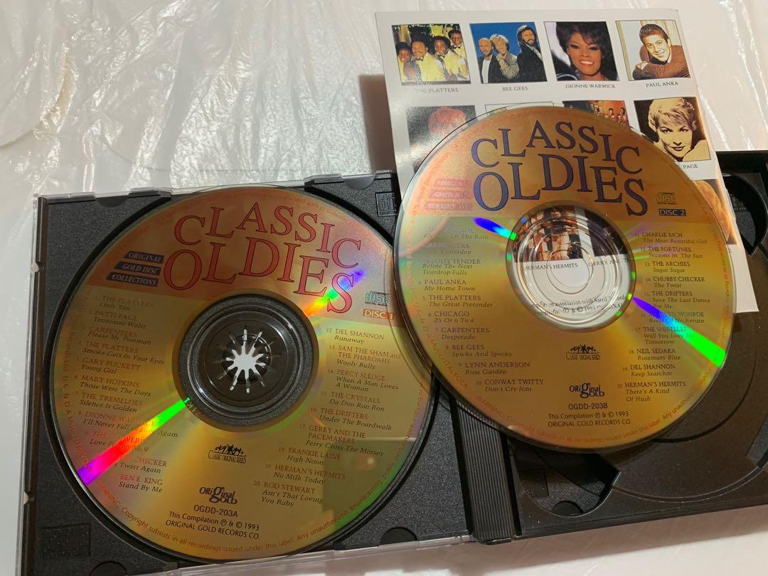 Classic Oldies 2CD Original Gold Disc Collection s, 興趣及遊戲, 音樂、樂器 & 配件 ...