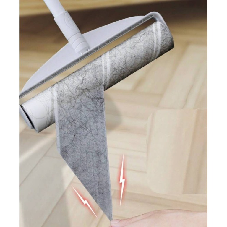 Cleaning Roller Removing Hair Sticky Mop Extendable Handle Cleaner Hair ...
