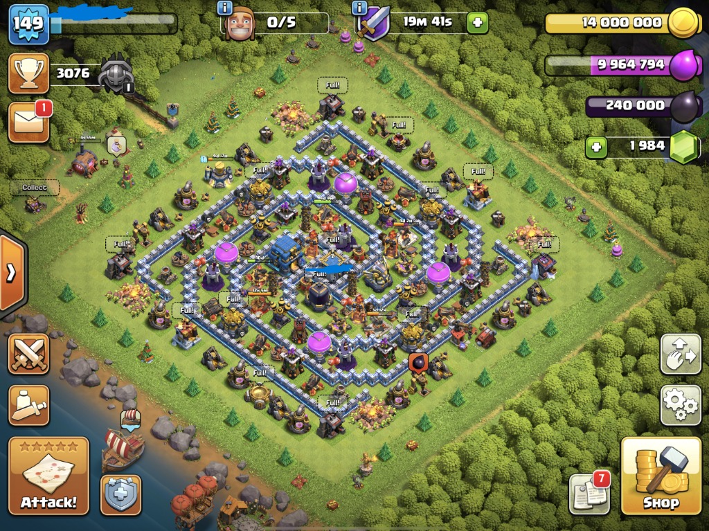 Coc Th12 - Max Walls, Video Gaming, Video Games, Others on Carousell