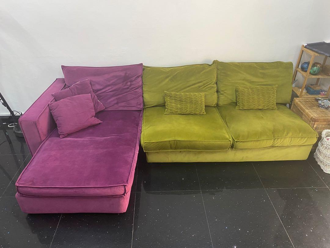 Colourful modular sofa, Furniture & Home Living, Furniture, Sofas on ...