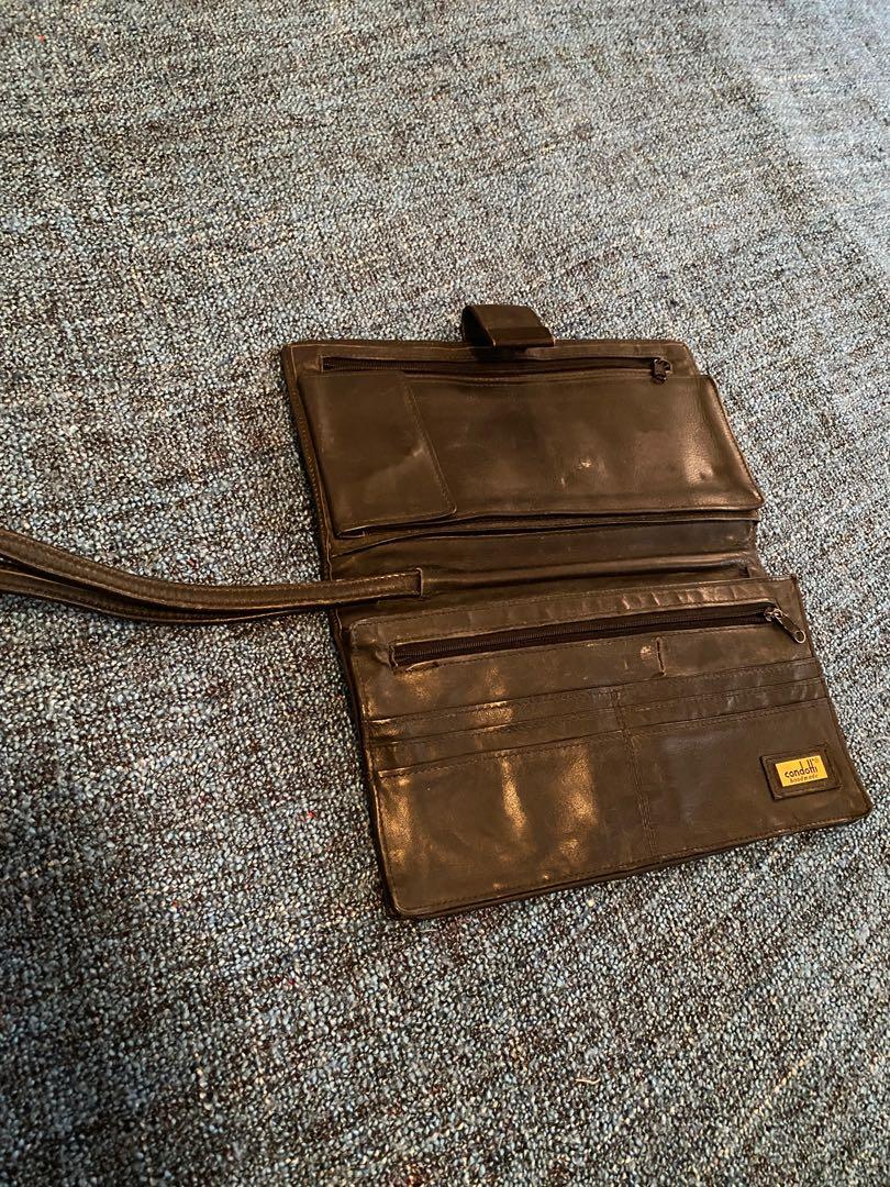 Condotti Leather Clutch Bag, Men's Fashion, Bags, Belt bags, Clutches ...