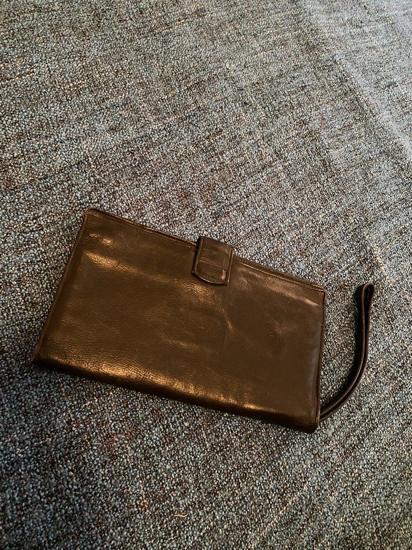 Condotti Leather Clutch Bag, Men's Fashion, Bags, Belt bags, Clutches ...