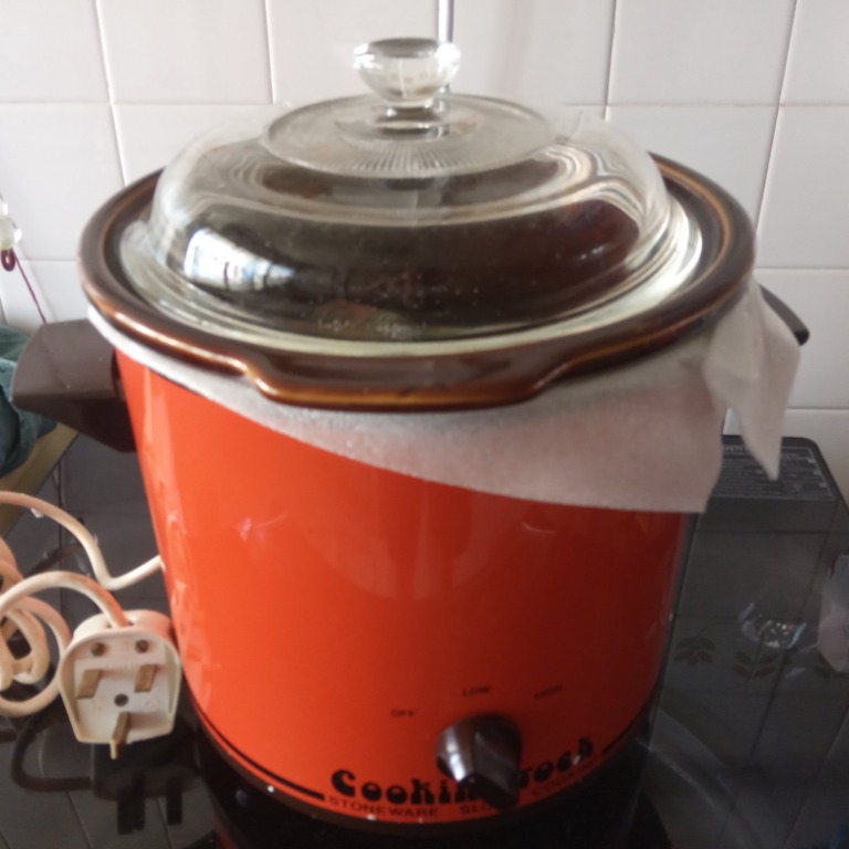 Cooking Crock Stoneware Slow Cooking S1230 Red Japan 3.5 Quart = 3.312 ...