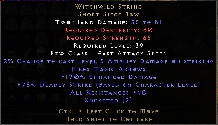 D2R Witchwild String Ladder PC S1, Video Gaming, Gaming Accessories, In ...