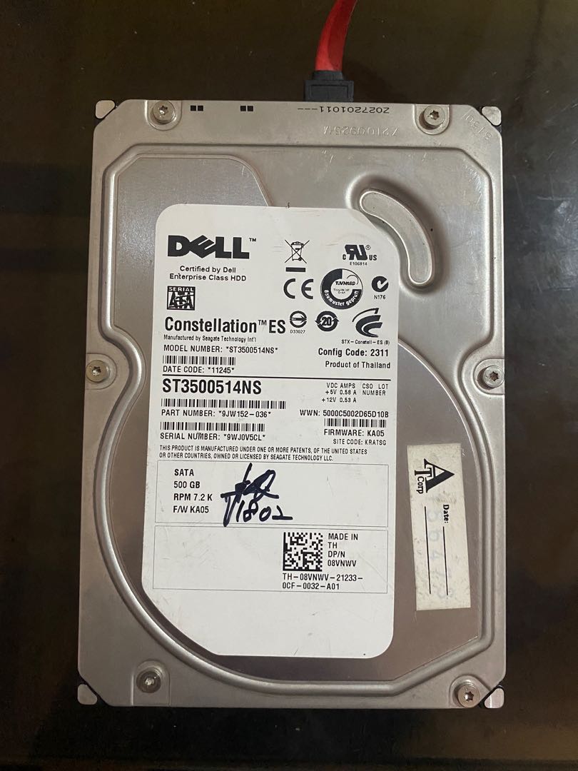 Dell Hard Disk Drive 500GB, Computers & Tech, Desktops on Carousell