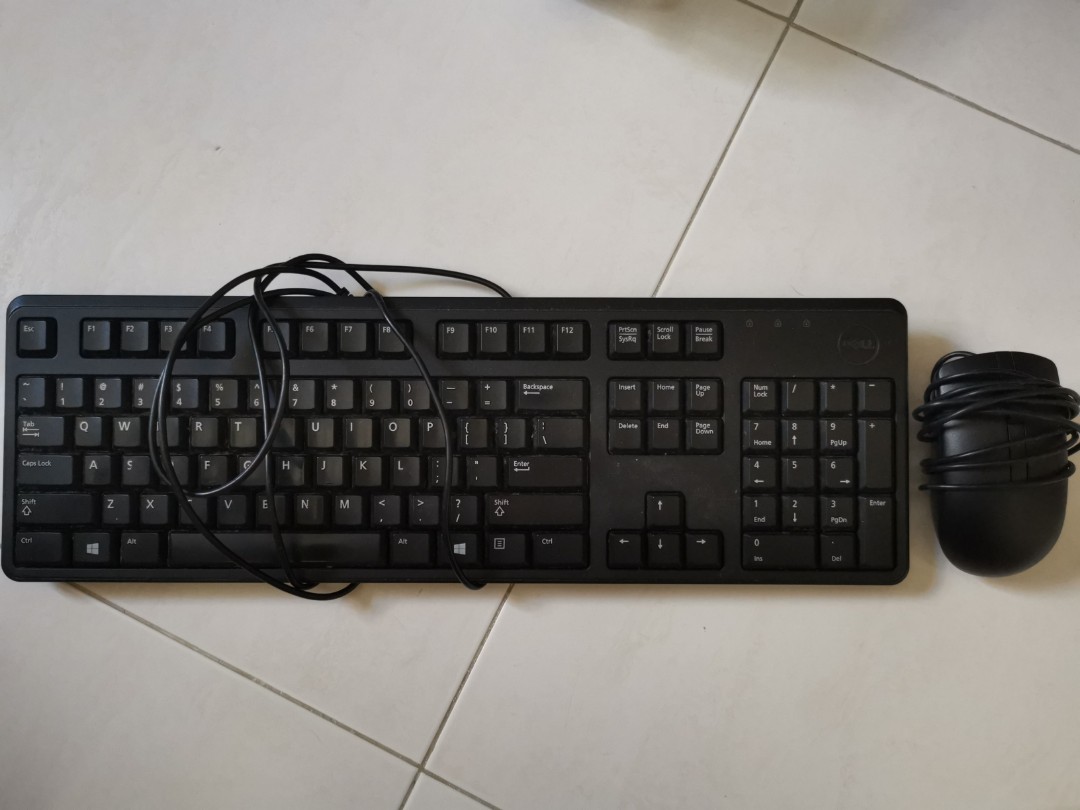 DELL wired keyboard and mouse, Computers & Tech, Parts & Accessories ...