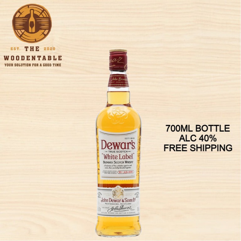 DEWAR'S WHITE LABEL WHISKY 700ml, Food & Drinks, Alcoholic Beverages on ...