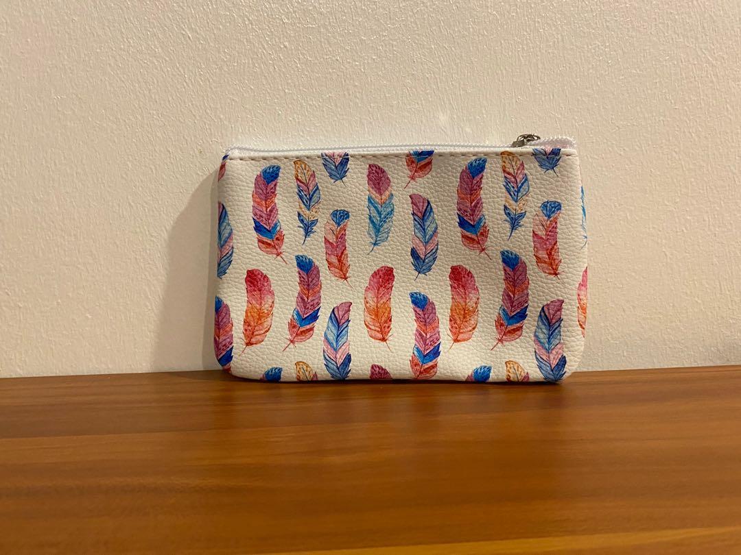Feather pouch, Women's Fashion, Bags & Wallets, Purses & Pouches on ...