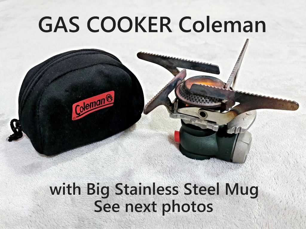 Gas Cooker Mini Stove Coleman Outlander Compact with Stainless Steel ...